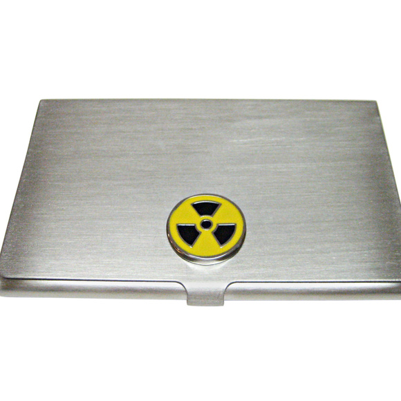 Kiola Designs | Accessories | Radioactive Sign Business Card Holder ...